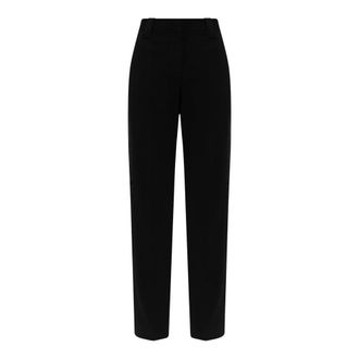 Versace Woll-Anzughose mit Falten - - Trousers - Damen - Schwarzk - L