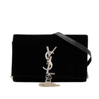 Saint Laurent Sac bandouli&egrave;re Kate Pre-owned - Femme - Pre-owned - Noir - Taille: ONE Size
