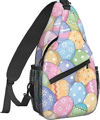 Generic OEufs De P&acirc;ques Mignons Sac Banane D&eacute;contract&eacute; Pochette Epaule Antivol Sac &Agrave; Bandouli&egrave;re Pour Sport Camping Voyage