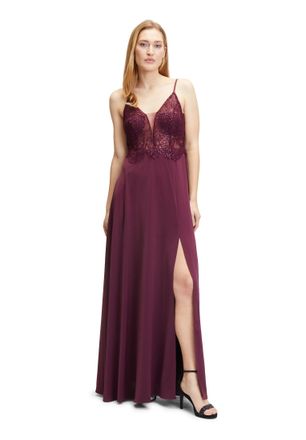Vera Mont Damen 2555/4514 Kleid, Shiny Bordeaux, 38
