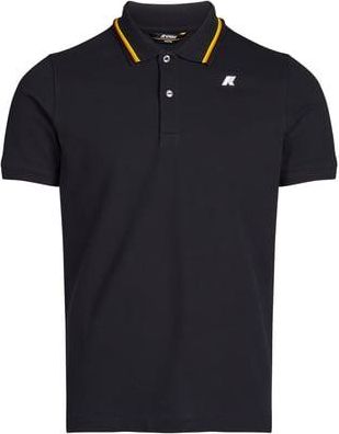 K-Way Polo manches courtes en coton m&eacute;lang&eacute;