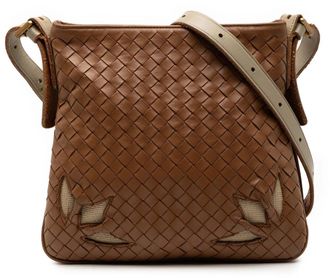 Bottega Veneta Hobo Bags - Nappa Intrecciato Cutwork Crossbody - Gr. unisize - in Braun - f&uuml;r Damen