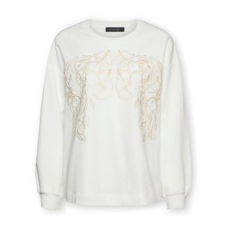 Elena Miro Damen, Sweatshirts & Hoodies, Wei&szlig;, XLGr&ouml;&szlig;e