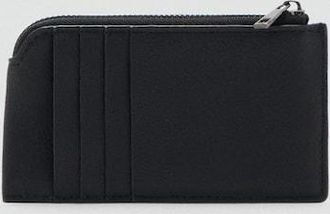 Mango Porte-monnaie simili-cuir noir - Homme - Taille unique - MANGO MAN