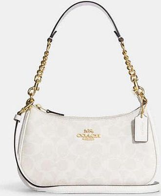 Coach Teri Schultertasche Aus Signature-Canvas