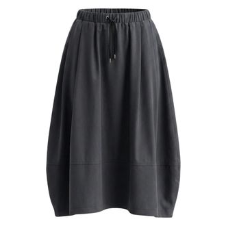 Gran Sasso Midi Jersey Rock - - Skirts - Damen - Grau - 2XS