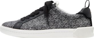 Kate Spade New York Sneaker Lace Up, Spade Flower Lace Up, Noir, 4 Royaume-Uni