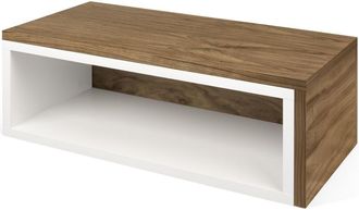 TemaHome Jazz Couchtisch, 90x45x33 cm nussbaum / weiß