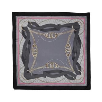 Liu Jo Femme, Accessoires, Noir, Taille: ONE Size &Eacute;charpe Imprim&eacute;e en Polyester avec Motifs