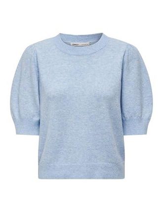 Only Onlrica Pull en Tricot pour Femme, Little Boy Blue/Detail:w. Melange, S