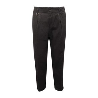 Paolo Pecora Baumwoll/Leinen Hose in Schwarz - - Trousers - Herren - Schwarzk - XL