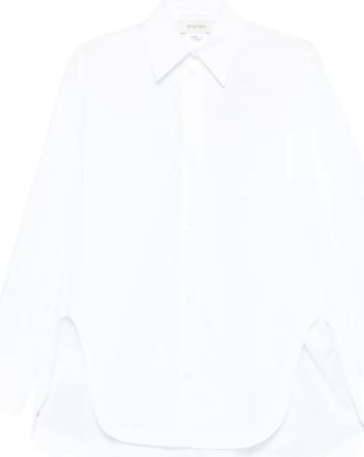 Sportmax chemise tunique kimono en popeline - Blanc