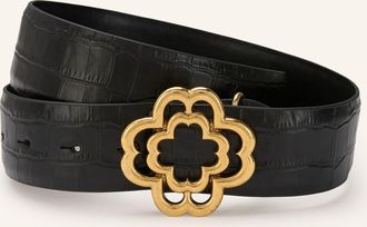 Maje Lederg&uuml;rtel schwarz