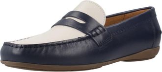 Geox D ANNYTAH MOC A Moccasin, Navy/LT Sand, 35 EU