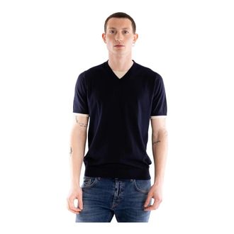 Paolo Pecora Homme, Pulls, Bleu, Taille: M Maille col V