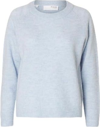 Selected Pull en Maille Manches Longues Cashmere Blue XS Cashmere Blue 1 XS