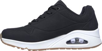 Skechers Damen Uno Stand On Air turnschuhe, Black White Durabuck/ Mesh, 37 EU