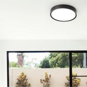 Millumine Plafonnier Salle De Bain Lila Noir Mat Ip44 Cct