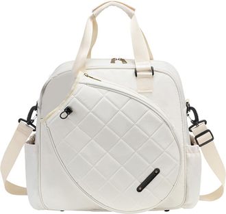 Generico Tennisschl&auml;gertaschen f&uuml;r Herren, Tennistasche f&uuml;r Damen, Badminton-Tasche mit gro&szlig;er Kapazit&auml;t, Schl&auml;gertasche mit verstellbarem Riemen, Griff, passt