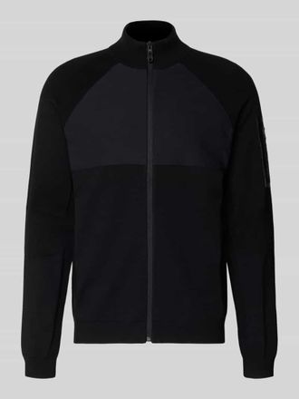 HUGO BOSS Regular Fit Sweatjacke aus Viskose-Mix Modell TOUR HY