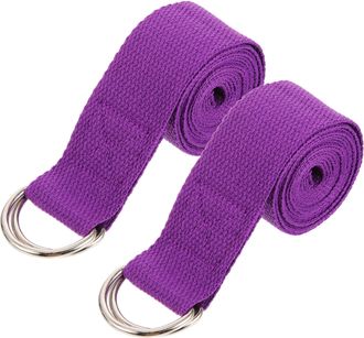 Pretyzoom 2 Stück Yoga Trainingsband Stretchband aus Robustem Material für Yoga Pilates Fitness Dehnung Flexibilitätstraining Leichtes Workout band für Zuhause 