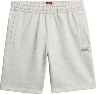 Superdry Herren Essential Jersey-Shorts mit Logo College Grau Gesprenkelt XL