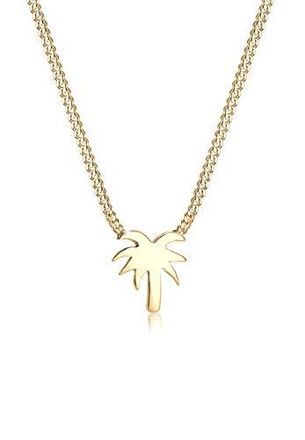 Elli Collier Femme Palme Plage Boho - (925/1000) Argent