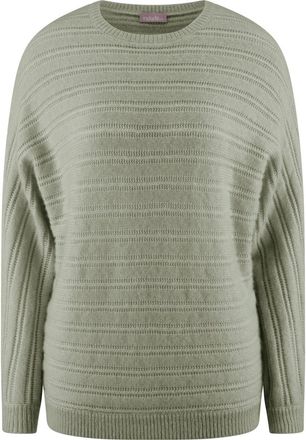 include Rundhals-Pullover include grün