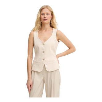Guess Twill-Weste - - Jackets - Damen - Beige - XL