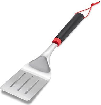 Weber Grillwender (40cm), aus Edelstahl, mit Komfortgriff, spülmaschinenfest für einfache Reinigung, mit Schlaufe zum Aufhängen - Schwarz (6318)