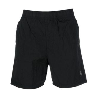 Stone Island Compass-patch Badeshorts - - Swimwear - Herren - Schwarzk - S