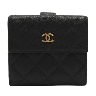 Chanel Portefeuille en cuir Pre-owned - Femme - Pre-owned - Noir - Taille: ONE Size