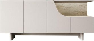 Habitat et Jardin Buffet en bois Line - 180 x 40 x 81 cm - Beige