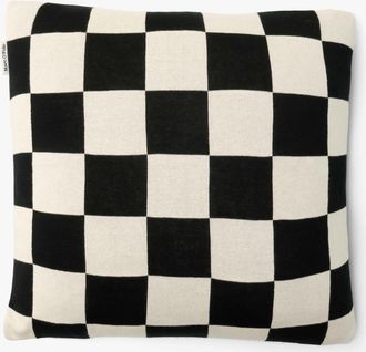 Marc O'Polo Marc O Polo Zierkissen Rykki Cushion Farbe Black Größe 50x50 Schachbrettmuster