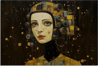 Wallario Glasbild Blick in die Zukunft - 60 x 90 cm Wandbilder Glas in Premium-Qualität: Brillante Farben, freischwebende Optik