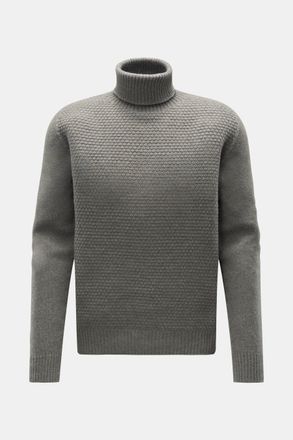 04651/ Herren - Rollkragenpullover Blended Ricecorn Turtle graugr&uuml;n
