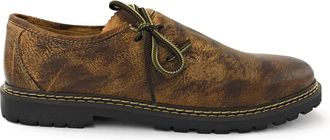 Krüger Buam Herren Trachtenhaferl Robbie | Trachtenschuhe | Modell: 9659-7 Braun | Größe (42 EU, Braun)