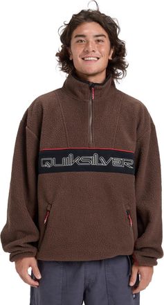 Quiksilver Omni Sherpa Hz - Half-Zip Technical Fleece for Men - Funktions-Fleece mit Rei&szlig;verschlusskragen - M&auml;nner - L - Braun
