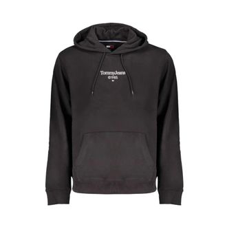 Tommy Hilfiger Schwarzer Baumwoll-Kapuzenpullover - - Sweatshirts & Hoodies - Herren - Schwarzk - 2XL