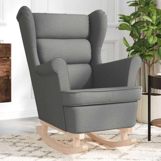 vidaXL Schaukelsessel Dunkelgrau 74x90x102 cm Stoff - Vidaxl