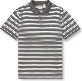 Levi's Herren Slim Housemark Polo Hemd,Fine Lines Dark Shadow Striped,S
