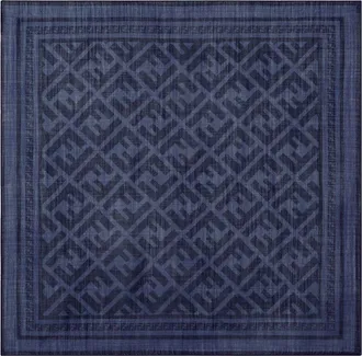 Fendi Bandana aus Woll- und Seidengemisch mit FF-Monogramm-Jacquard