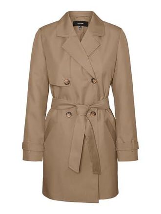 Vero Moda Vmceleste 3/4 Trenchcoat Noos Jacket, OEil de Tigre, S Femmes