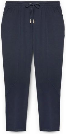 Fiorella Rubino Femme, Pantalons, Bleu, Taille: 38 FR Pantalon de jogging en molleton
