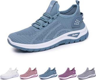 Generic Baskets confortables &agrave; enfiler pour femme avec mousse &agrave; m&eacute;moire de forme - Antid&eacute;rapantes - L&eacute;g&egrave;res et respirantes - En maille, bleu, 39.5 EU