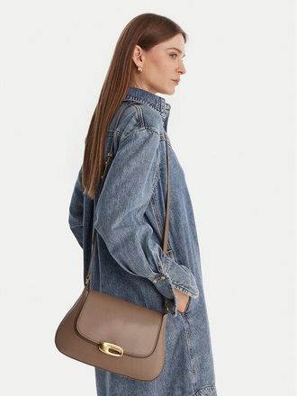 Calvin Klein Handtasche Hardware Flap Meidum Crossbody LV04F3401G Beige