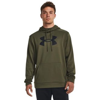 Under Armour Herren Sweatshirt Kapuzensweatshirt Rival Hoodie Big Logo Fleece, Farbe:Grün, Größe:XXL, Artikel:-390 Green
