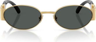 Versace unisex, Accessoires, Jaune, Taille: 56 MM Oval Lunettes de soleil