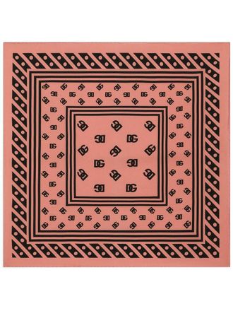 Dolce & Gabbana écharpe DNA à motif monogrammé - Rose