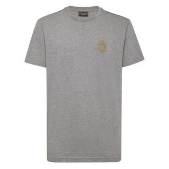 Billionaire Boys Club Homme, Tops, Gris, Taille: L T-shirt Col Rond MC Crest